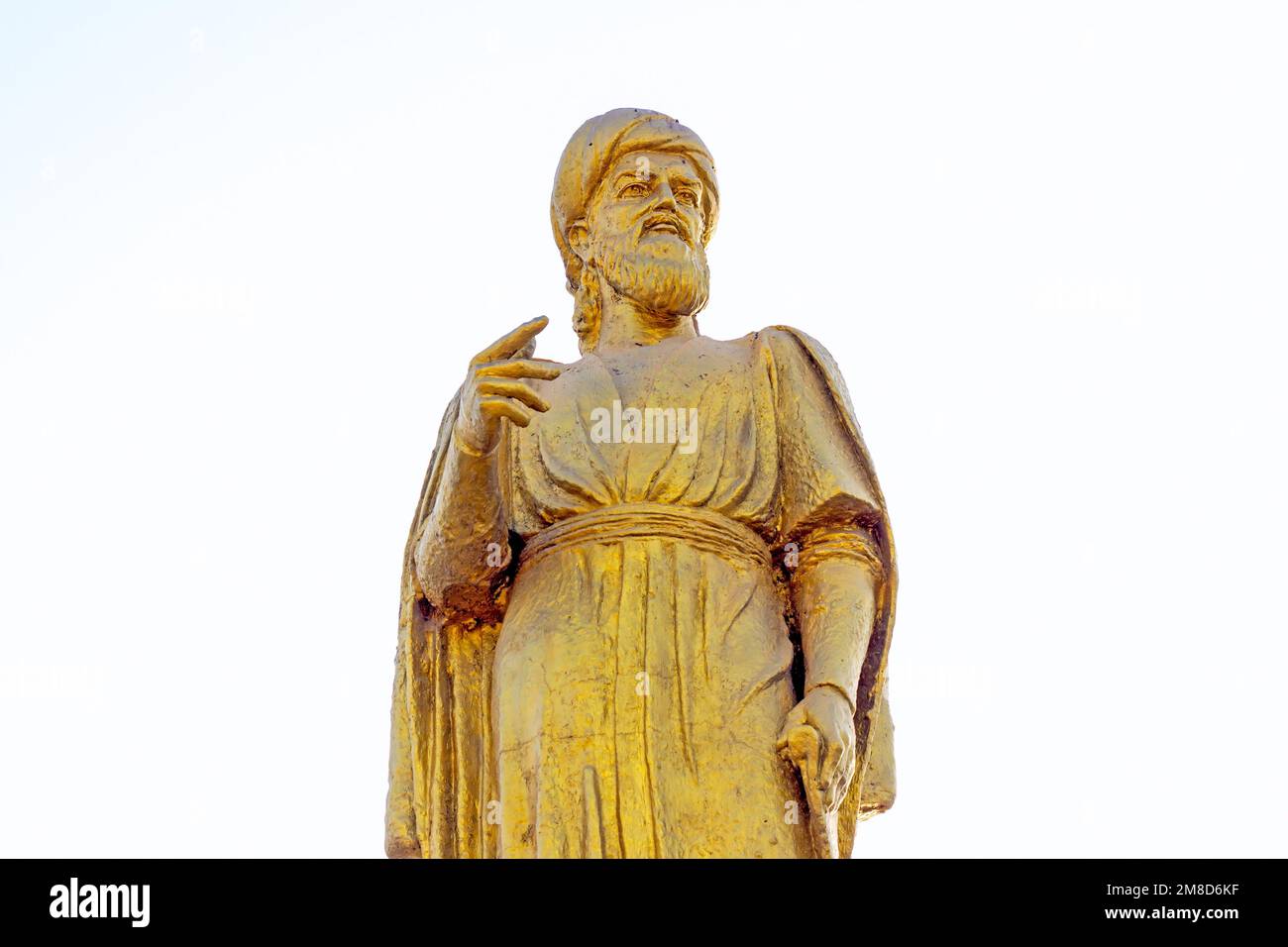 Dushanbe Tajikistan July 2 2022 The Bronze Statue Of Rudaki A