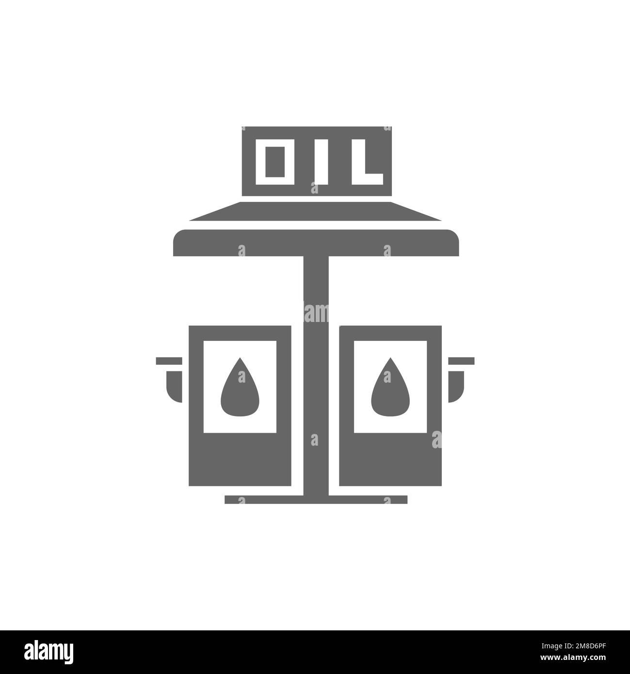 Gas station icons, common graphic resources, vector illustrations Stock ...