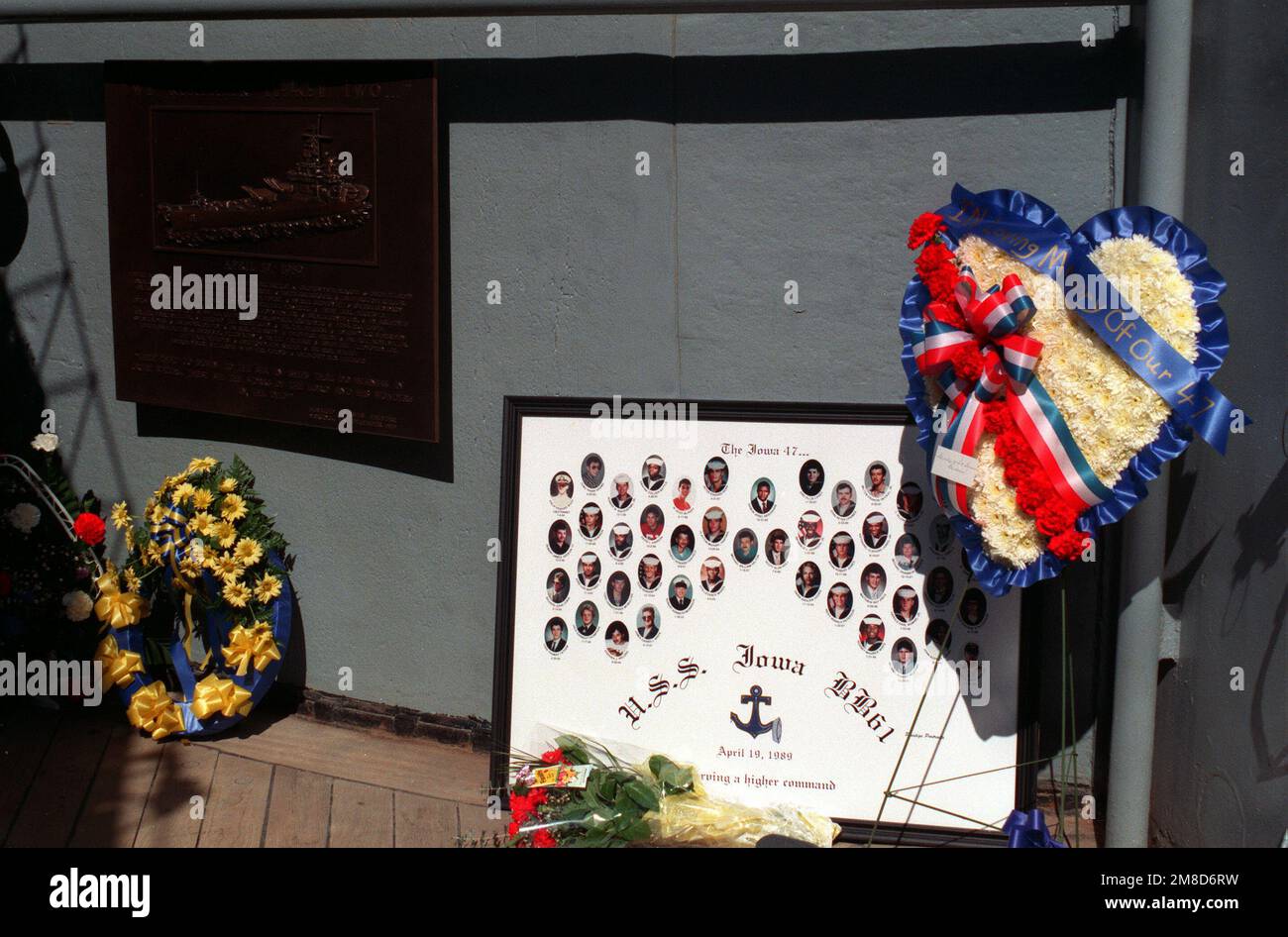 Following the dedication of a plaque bearing the names of the 47 ...