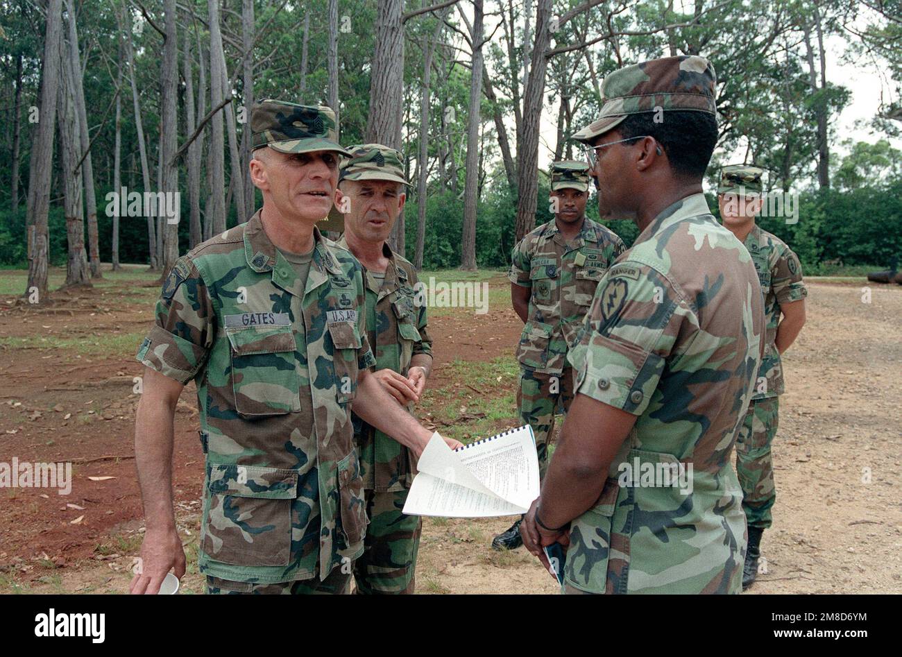 SGM of the Army Julias Gates, left, talks with some non-commissioned ...