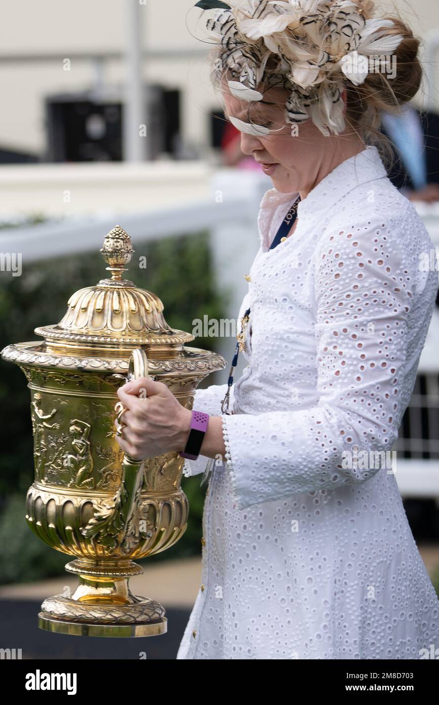 Ascot, Berkshire, UK. 23rd July, 2022. The King George VI trophy ...