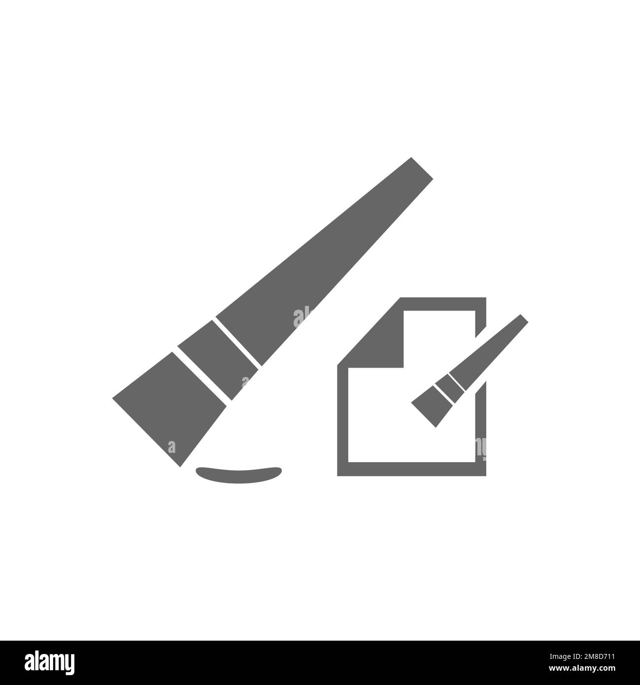 Brush icon, common graphic resources, vector illustration Stock Vector ...