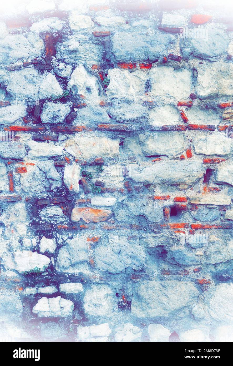 Abstract Stone pattern Urban Brick Wall Broken Plaster Backdrop ...