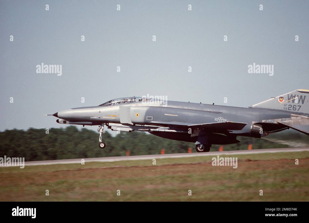 An F-4G Phantom II Advanced Wild Weasel aircraft of the 37th Tactical ...
