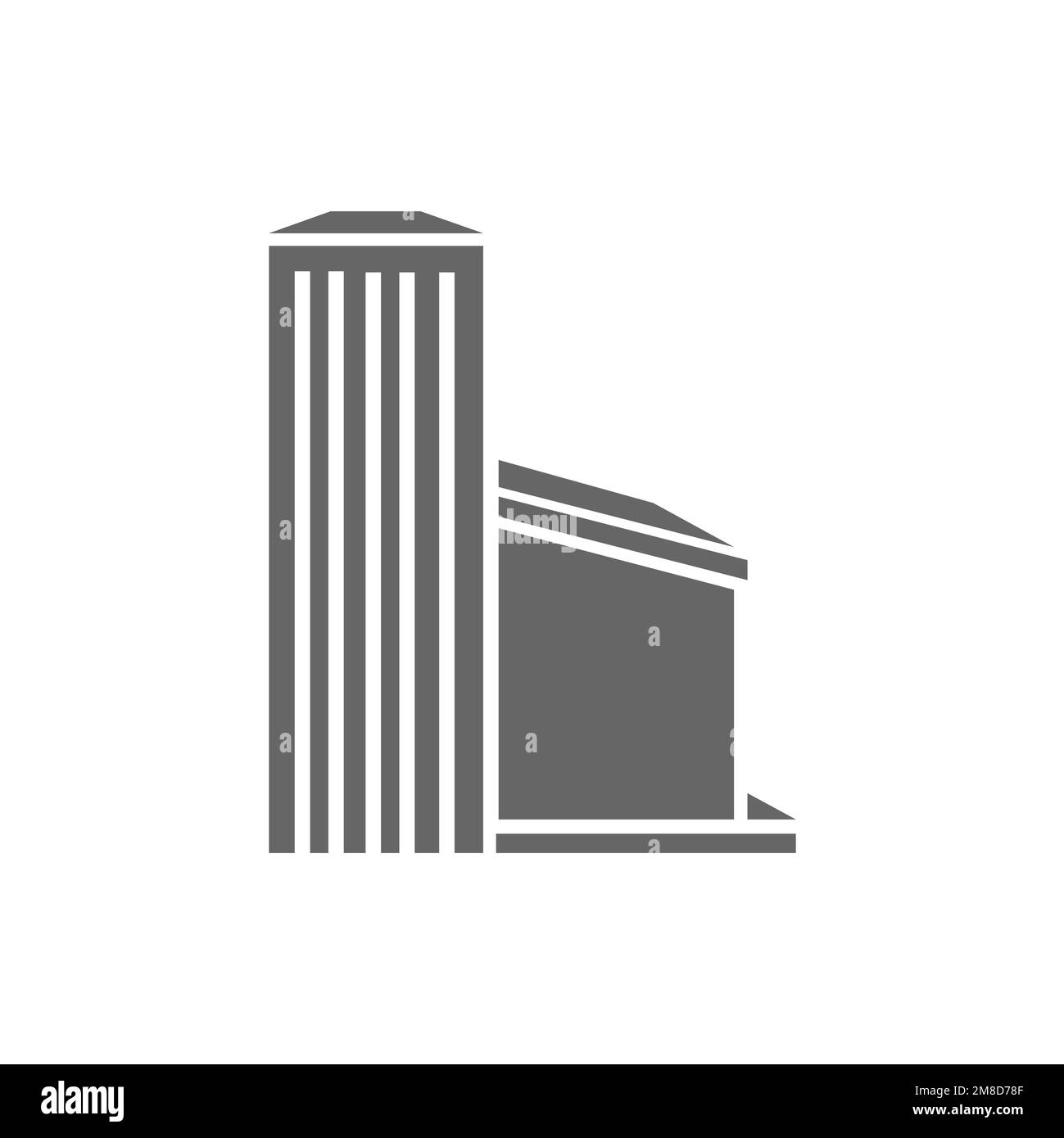 Office building icons, common graphic resources, vector illustrations ...