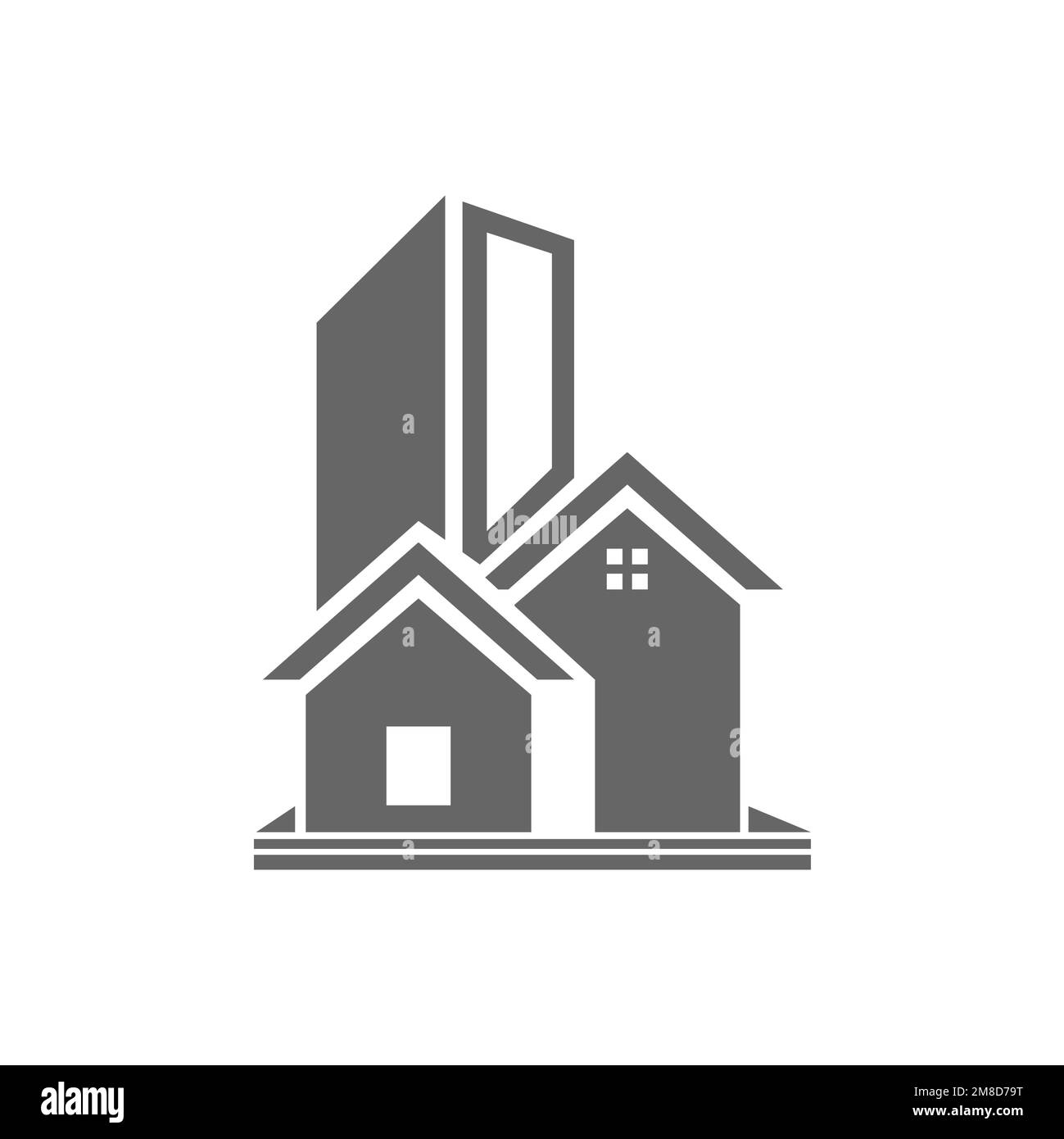 Residential icons, common graphic resources, vector illustrations Stock ...