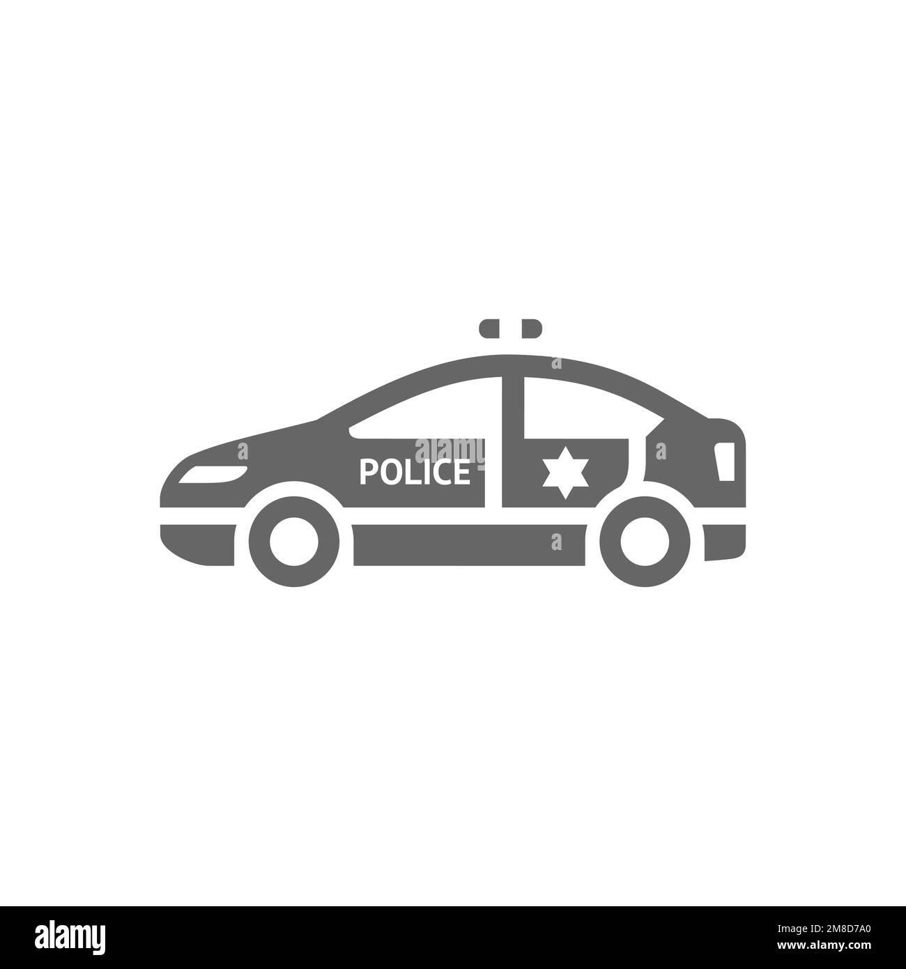 Police car icon, common graphic resources, vector illustration Stock ...