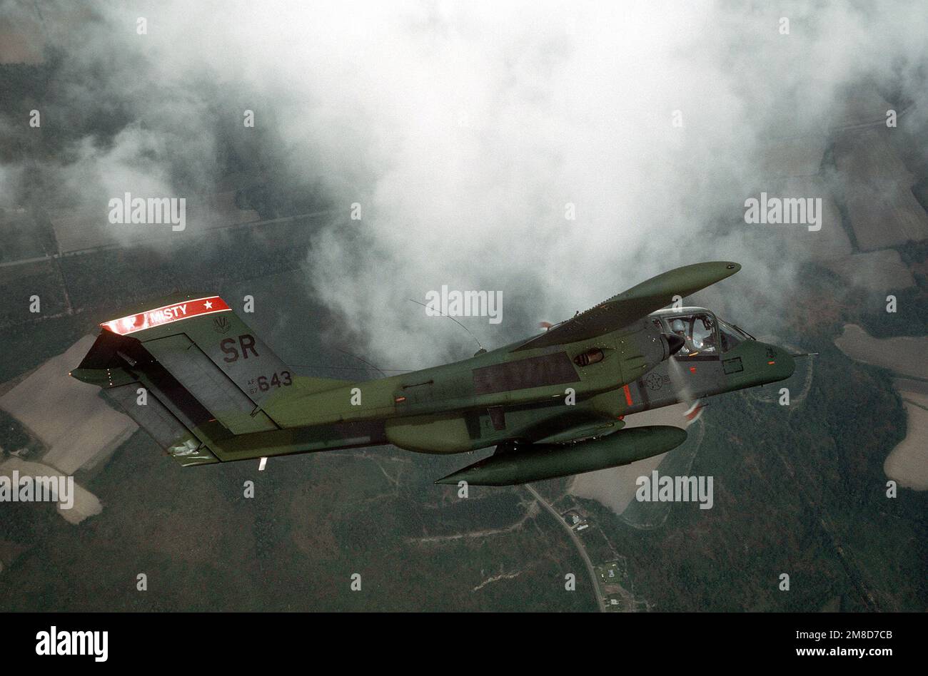 An OV-10A Bronco aircraft from the 20th Tactical Air Support Squadron ...