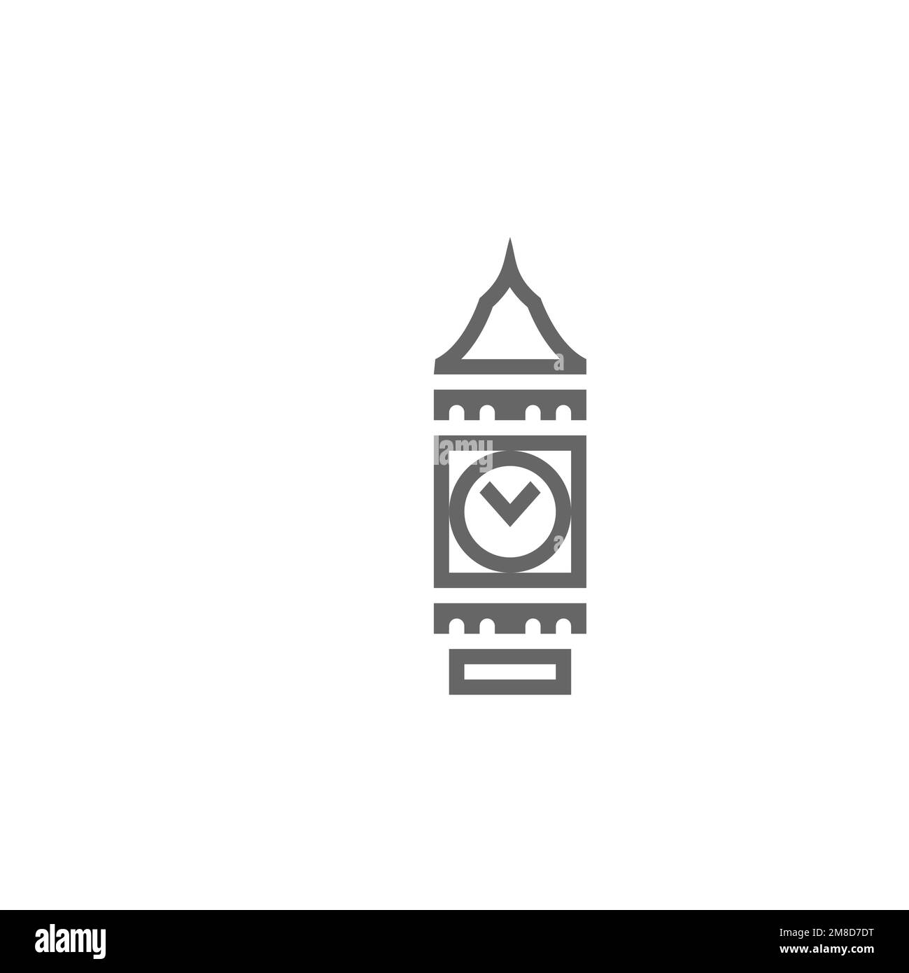 Clock tower icons, common graphic resources, vector illustrations Stock ...