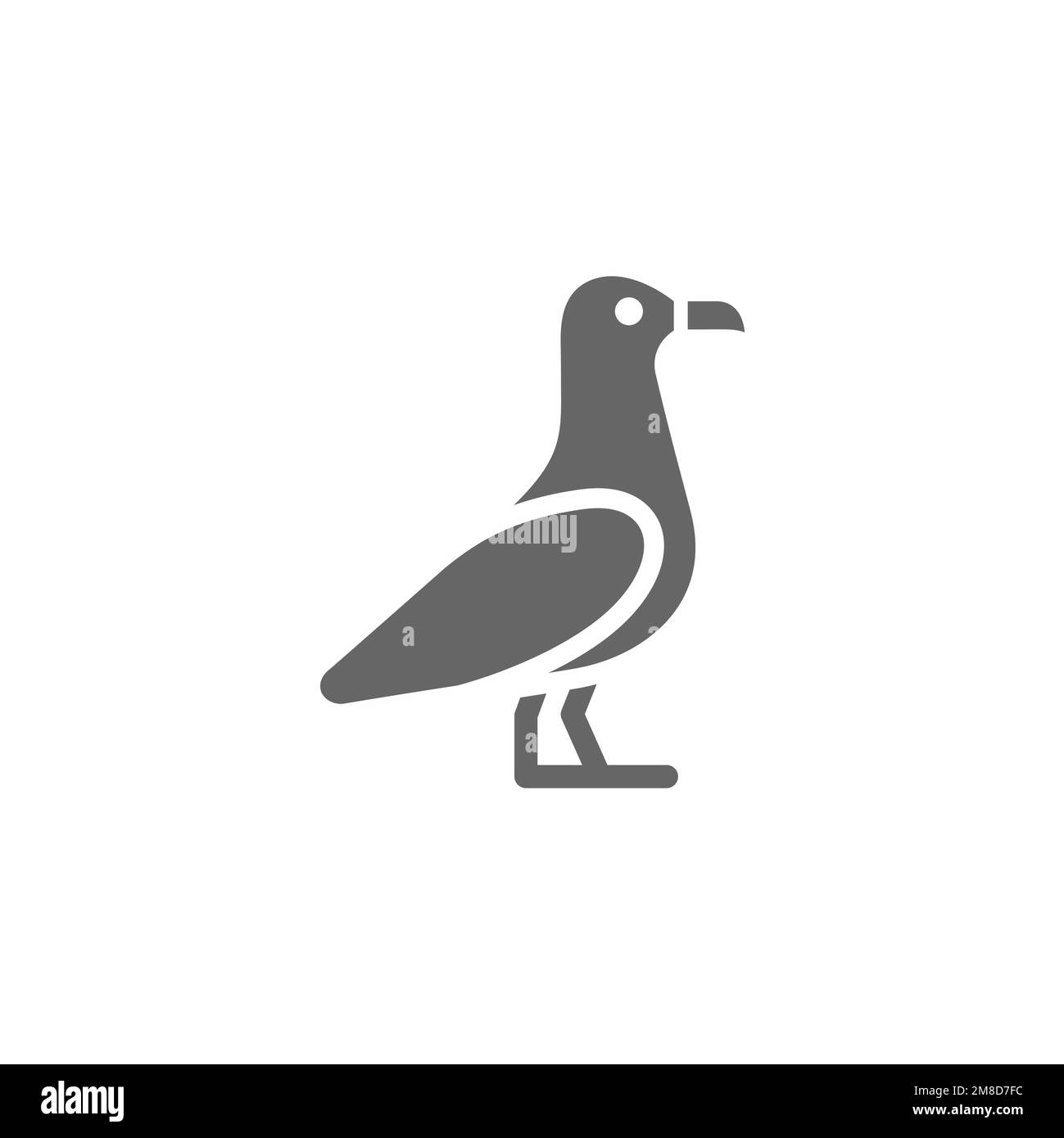 Seagull icons, common graphic resources, vector illustrations Stock ...