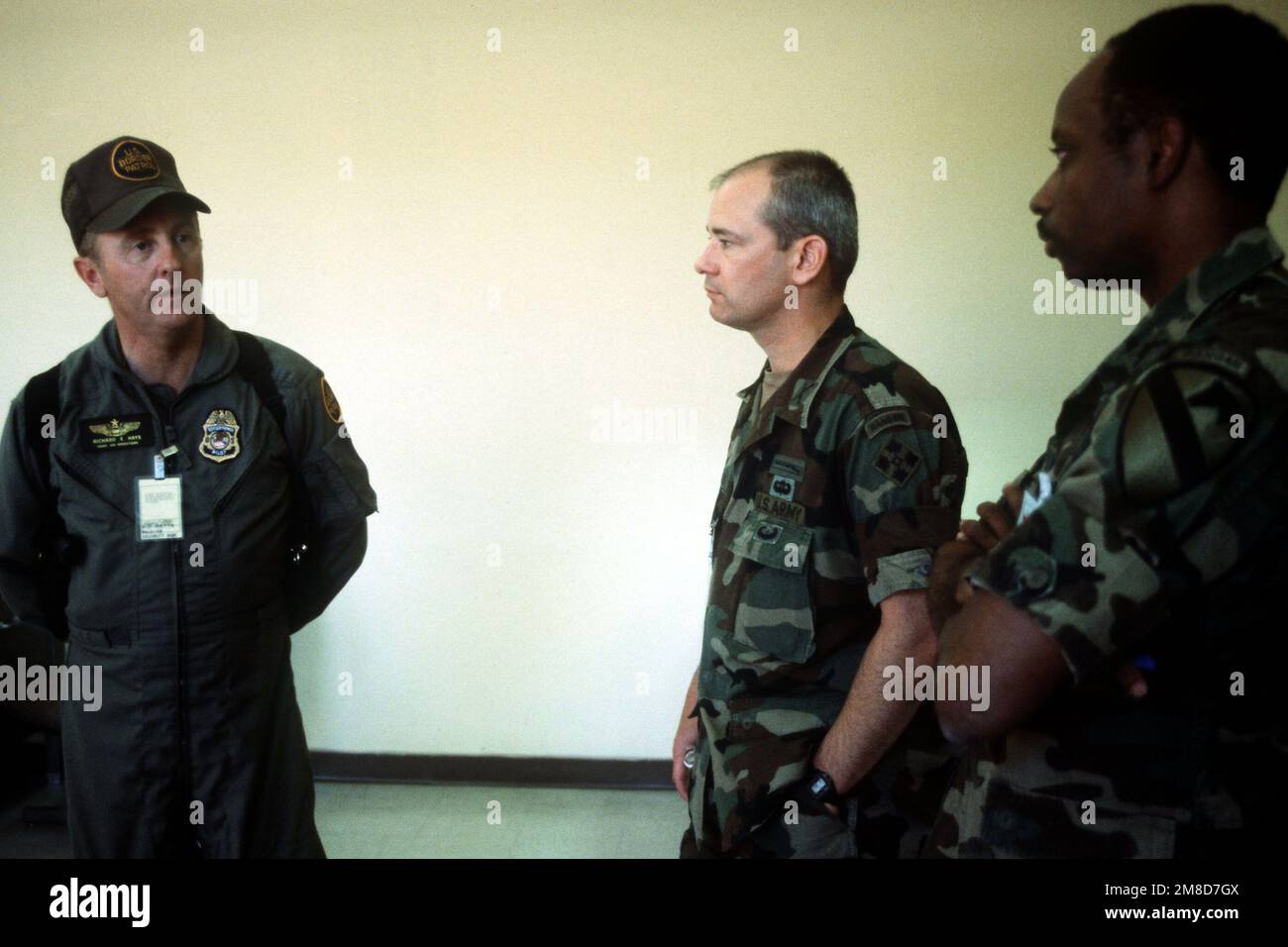 Hank Hayes, chief of air operations for the U.S. Border Patrol, speaks ...