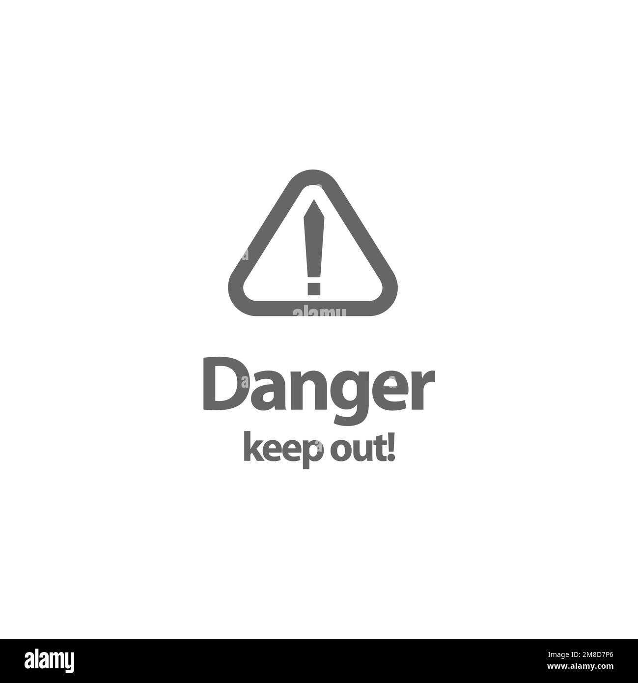 Danger keep out! Icons, common graphic resources, vector illustrations ...