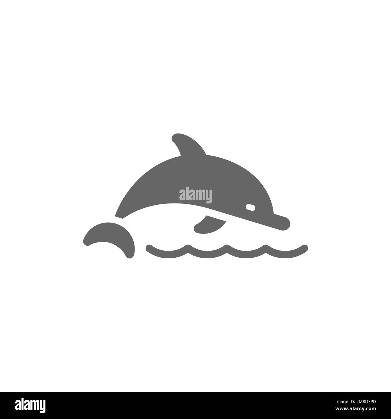 Dolphin icons, common graphic resources, vector illustrations Stock ...