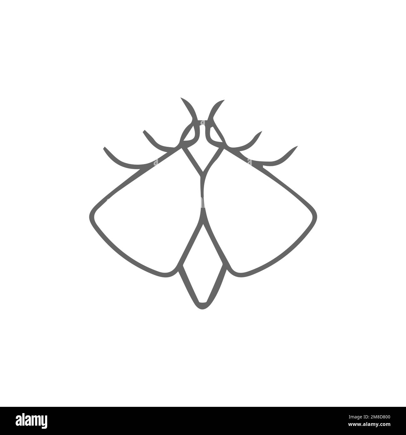 Moth icons, common graphic resources, vector illustrations Stock Vector ...