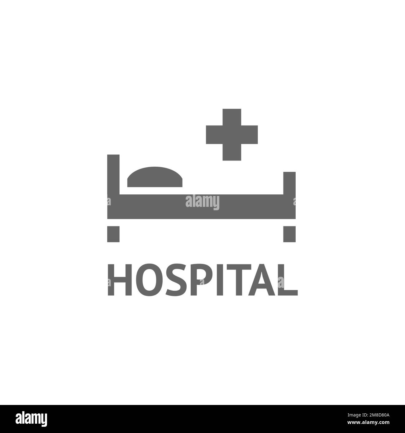 HOSPITAL icon, common graphic resources, vector illustrations Stock ...