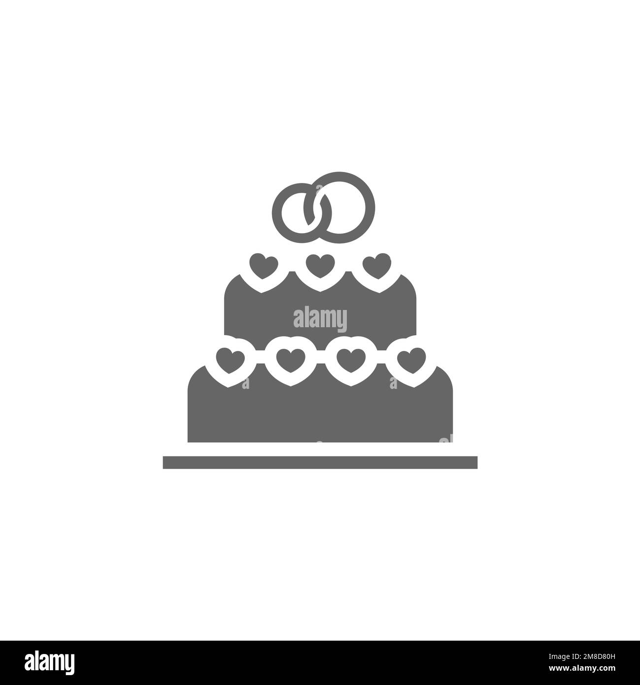 Birthday cake icons, common graphic resources, vector illustrations ...