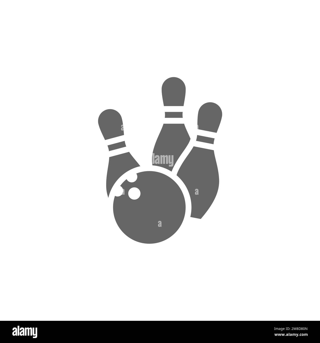 Bowling icons, common graphic resources, vector illustrations Stock ...
