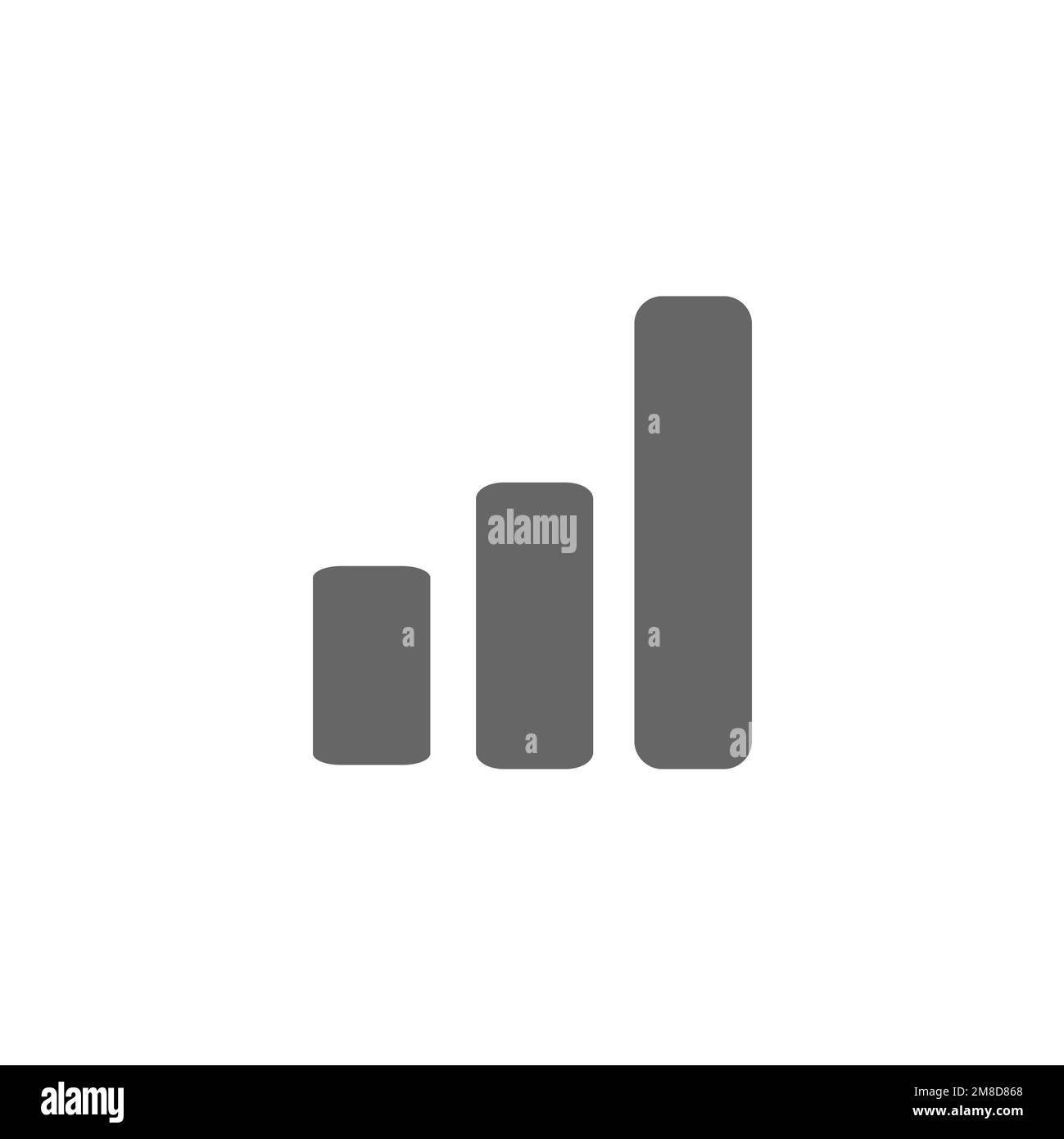 Bar chart icons, common graphic resources, vector illustrations Stock ...