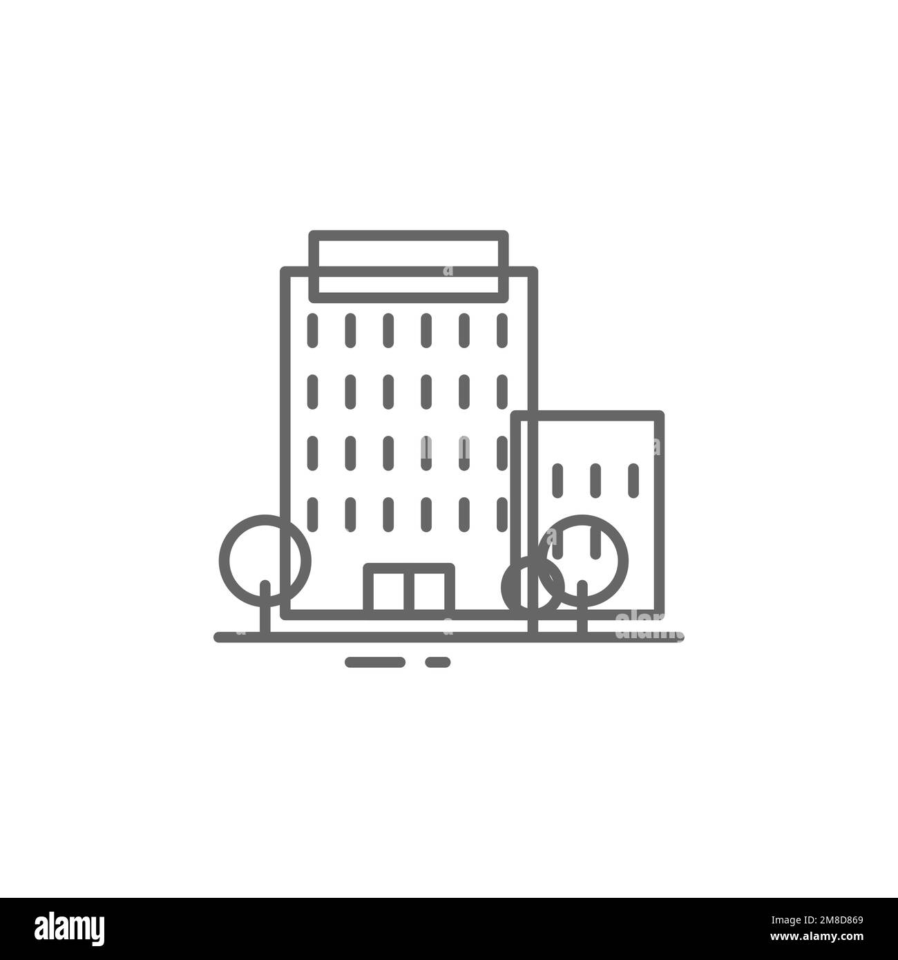 Office building icons, common graphic resources, vector illustrations ...
