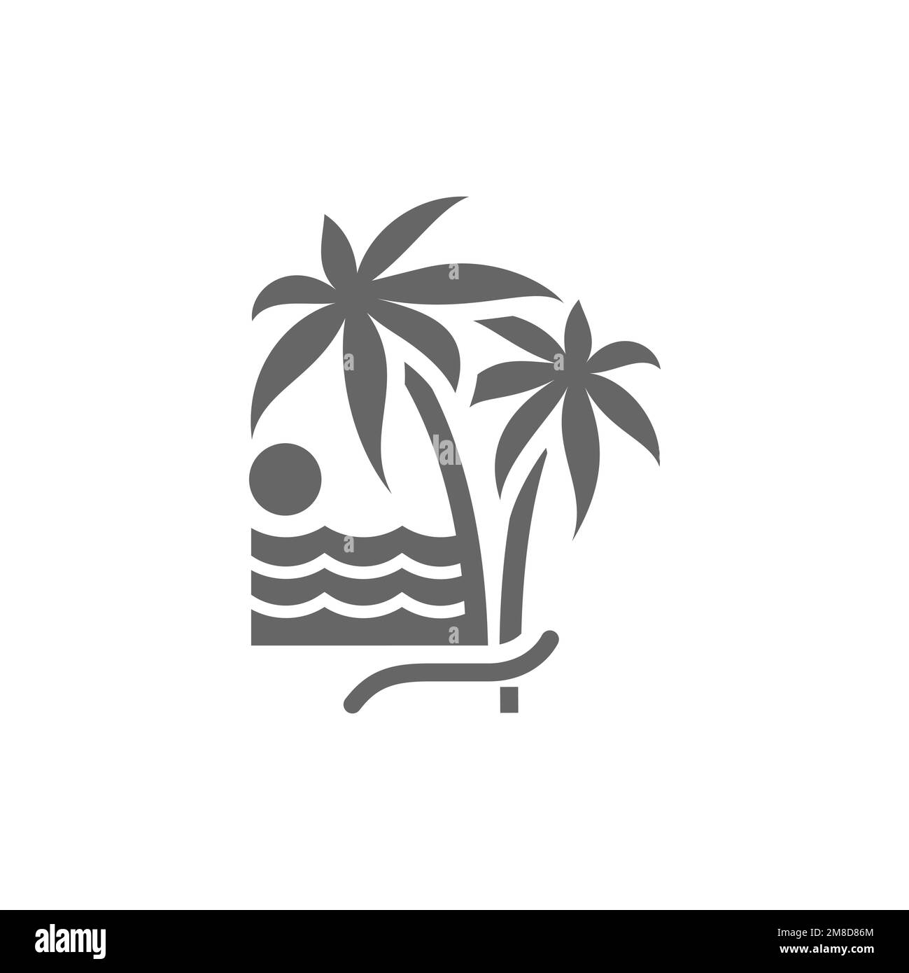 Beach holiday icons, common graphic resources, vector illustrations ...