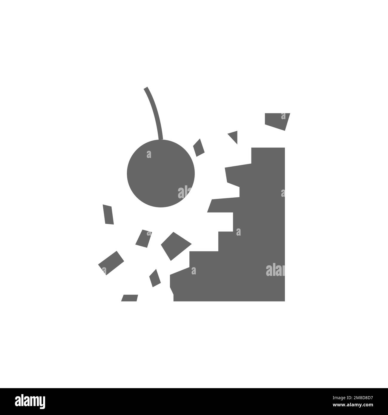 Demolition icons, common graphic resources, vector illustrations Stock ...