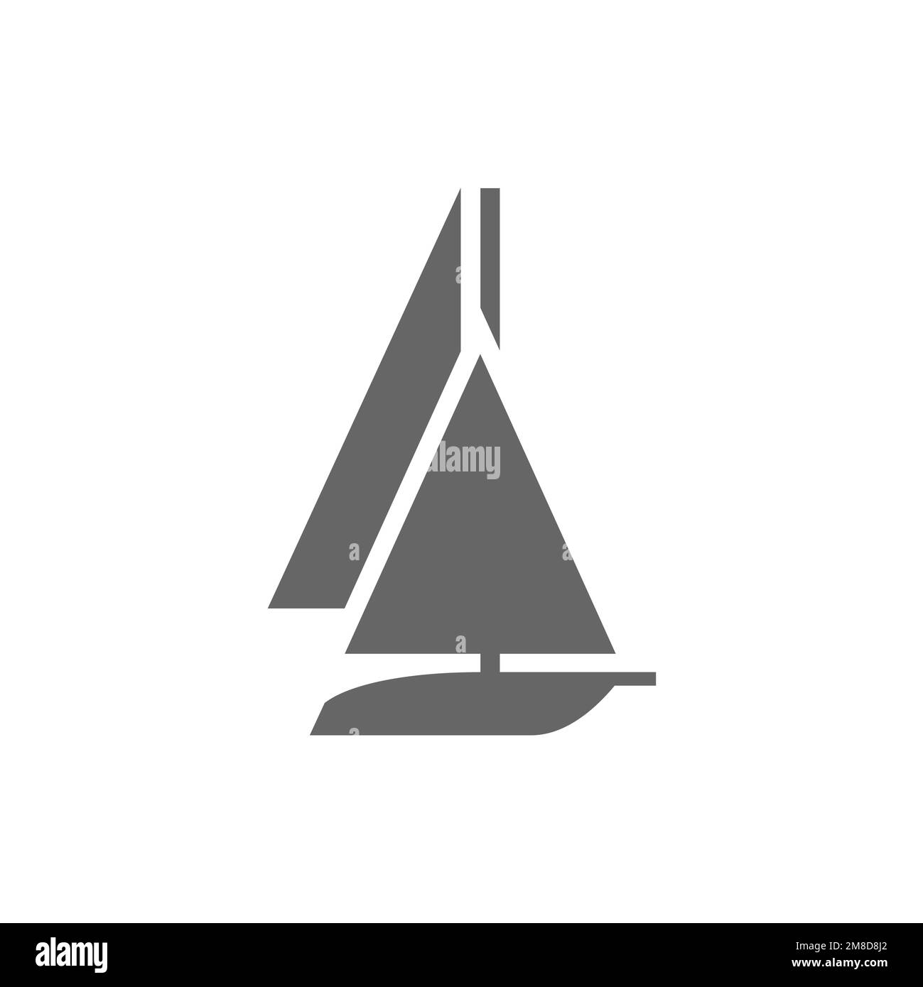 Sailboat icons, common graphic resources, vector illustrations Stock ...