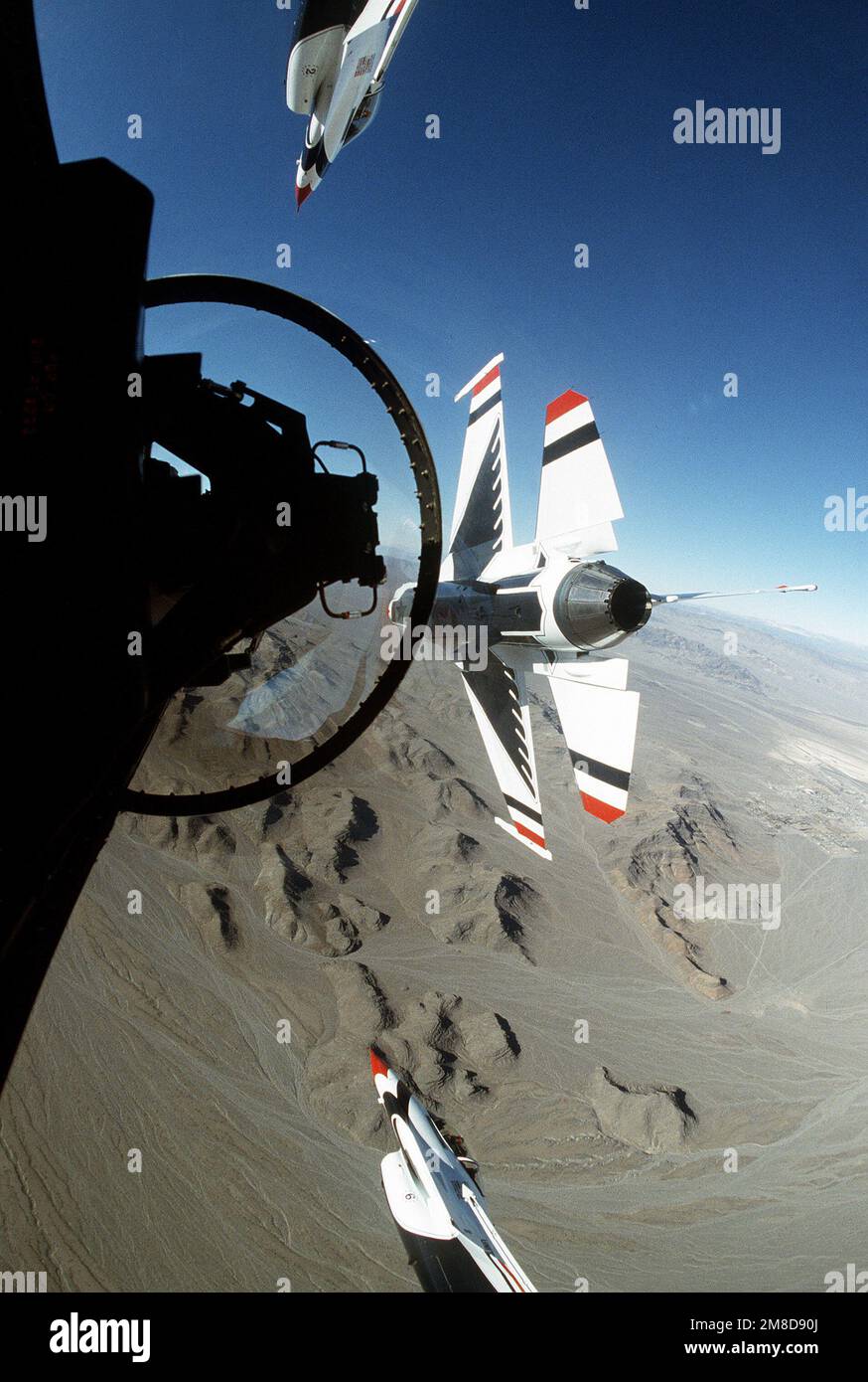 F-16 Fighting Falcon aircraft of the Thunderbirds, the U.S. Air Force ...