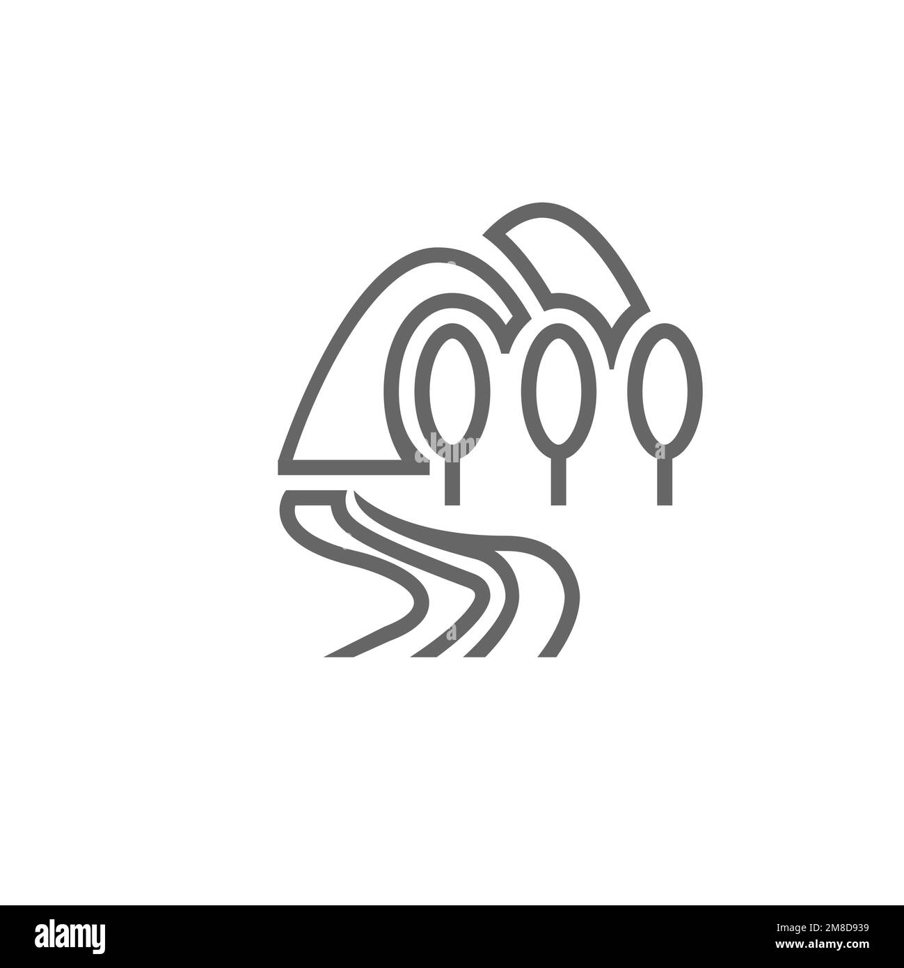 Winding road icons, common graphic resources, vector illustrations ...