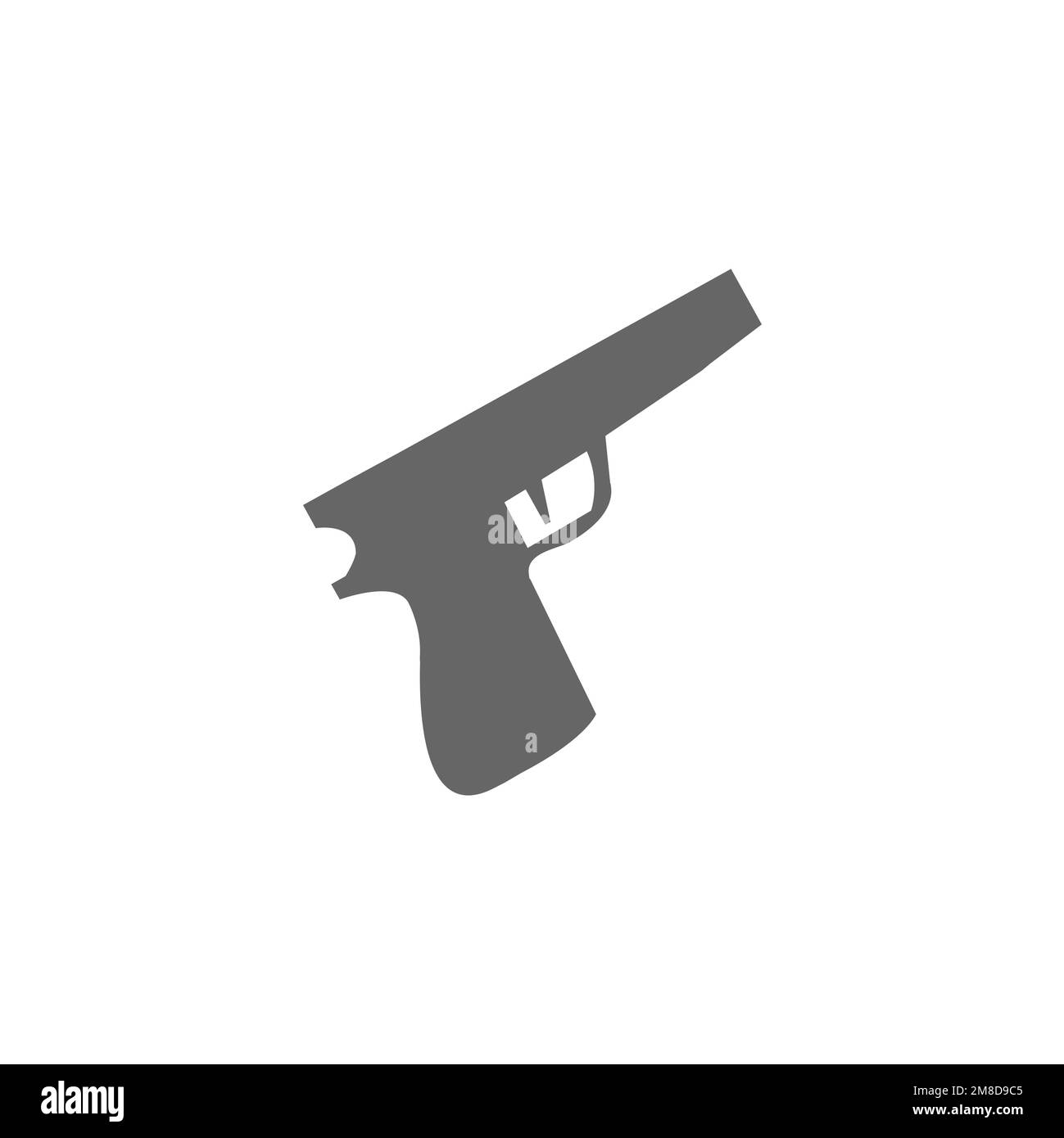 Pistol icons, common graphic resources, vector illustrations Stock ...