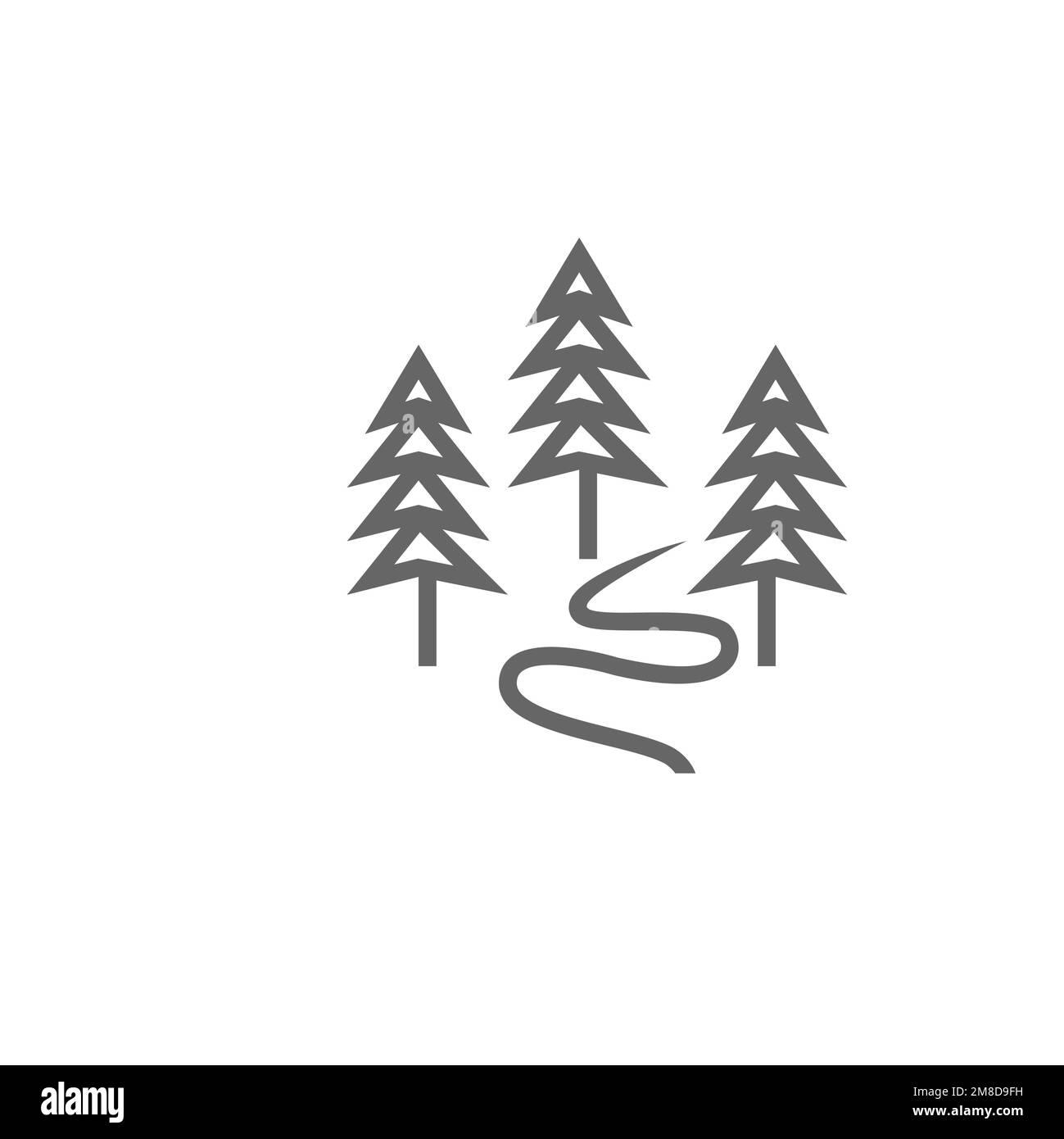 Stream icon, Natural scenery graphic resources, vector illustration ...