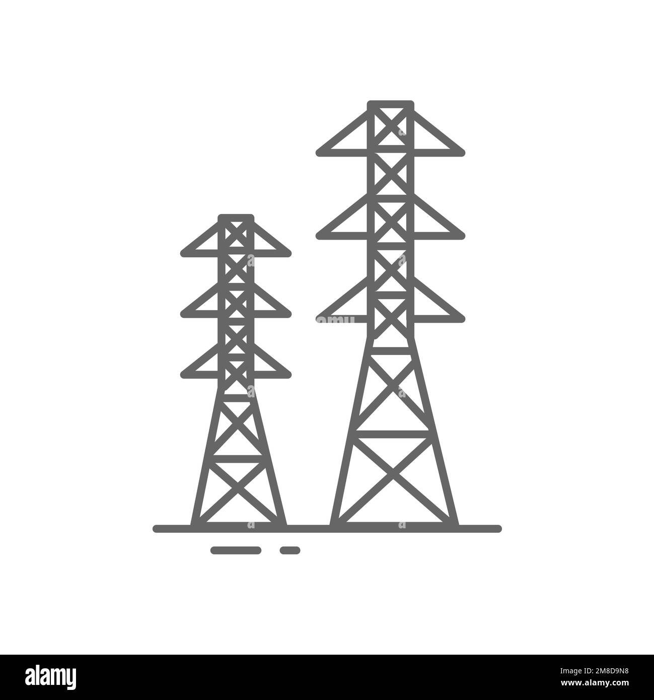 HVDC icons, High pressure transmission tower graphic resources, vector ...