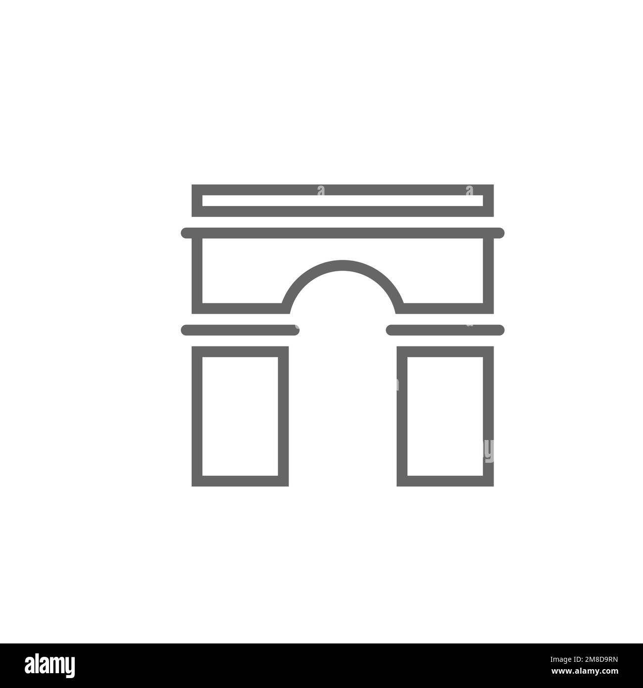 City gate icons, common graphic resources, vector illustrations Stock ...