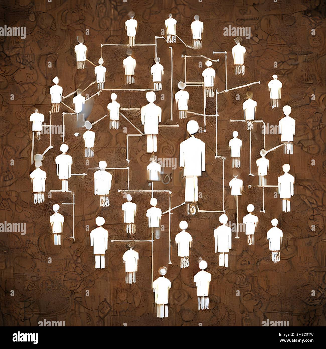 social network abstract diagram, artsy depiction, illustration, people ...
