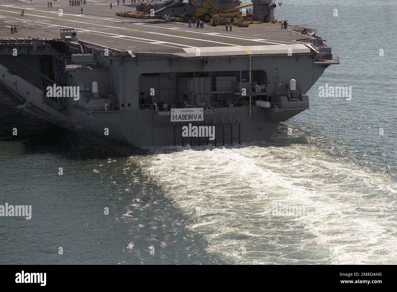 A starboard quarter view of the Soviet Kresta II class guided missile ...