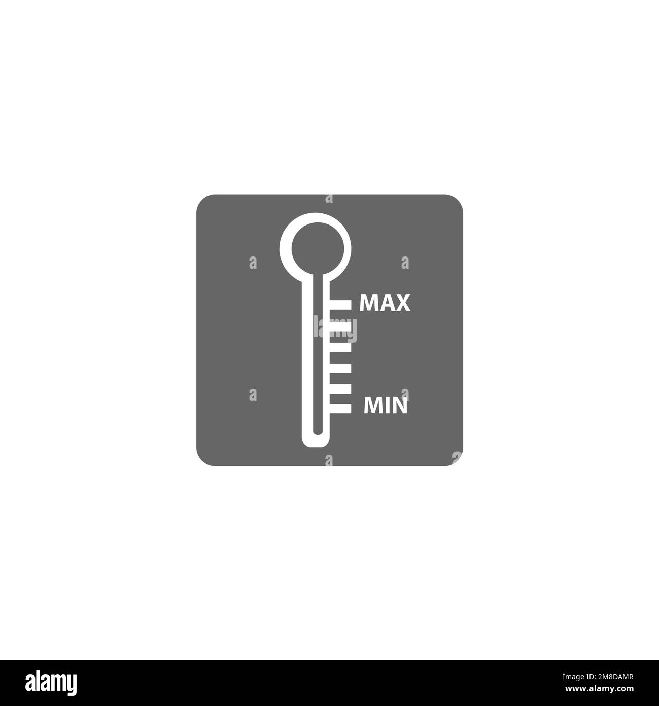 Thermometer icon resources Black and White Stock Photos & Images - Alamy