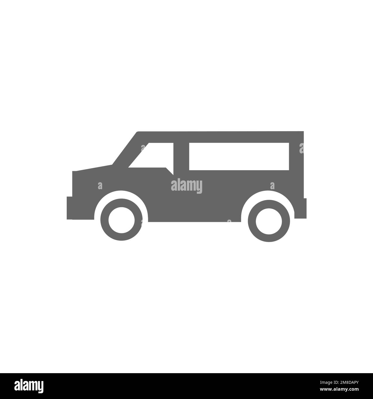 Minibus icons, common graphic resources, vector illustrations Stock ...