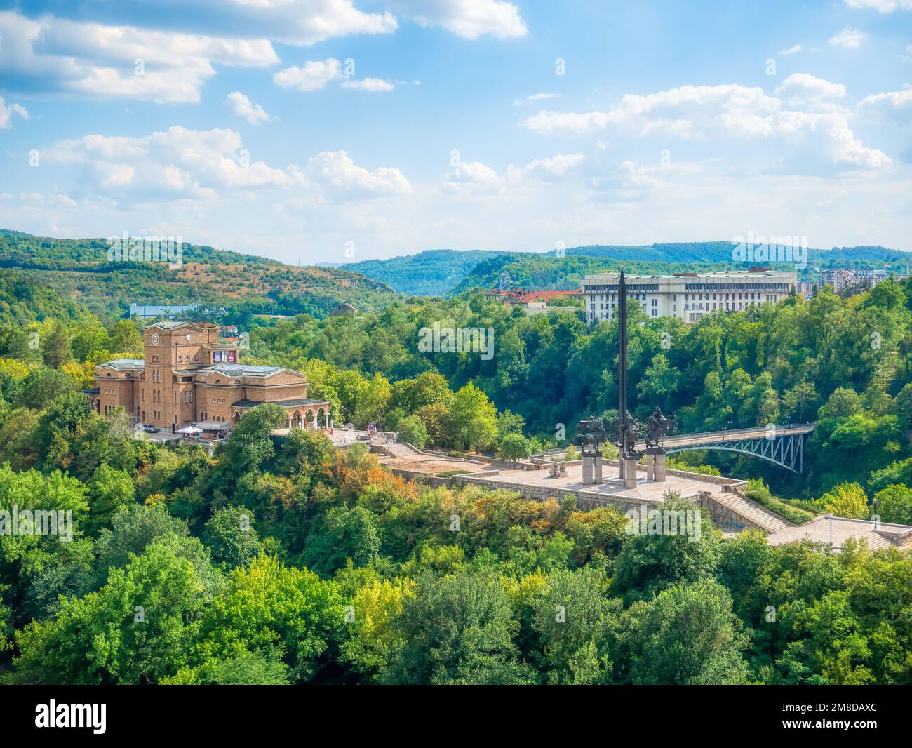 View from above with Boris Denev State Art Gallery and Monument to the ...
