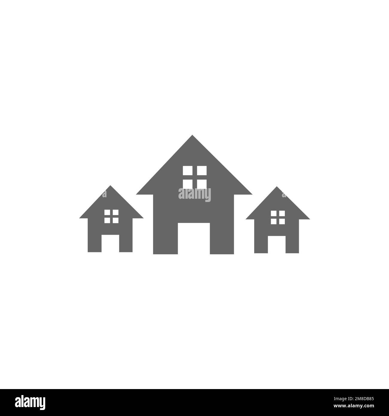 Village icons, common graphic resources, vector illustrations Stock ...