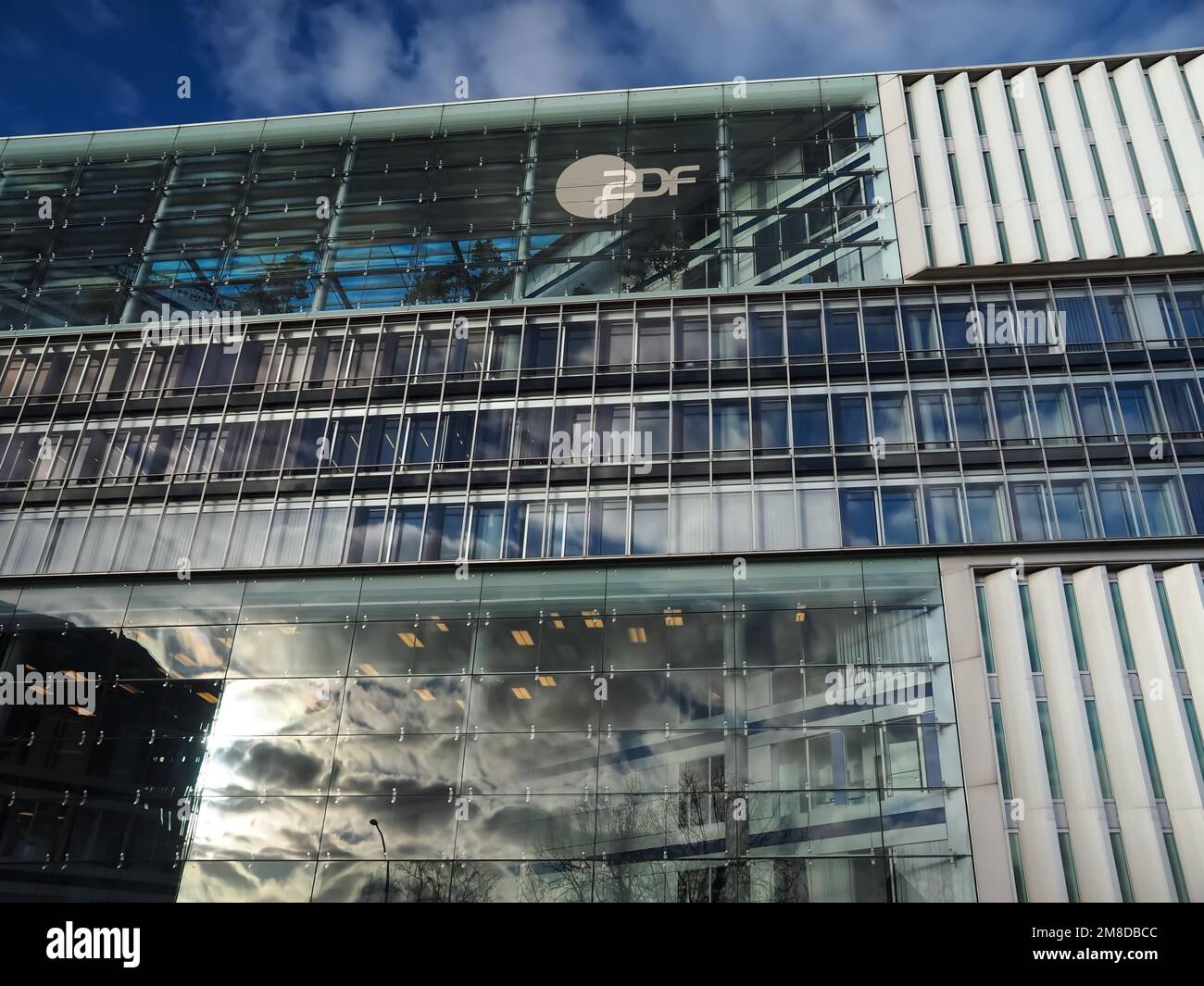 Building of the German television station ZDF in Hamburg in Germany ...