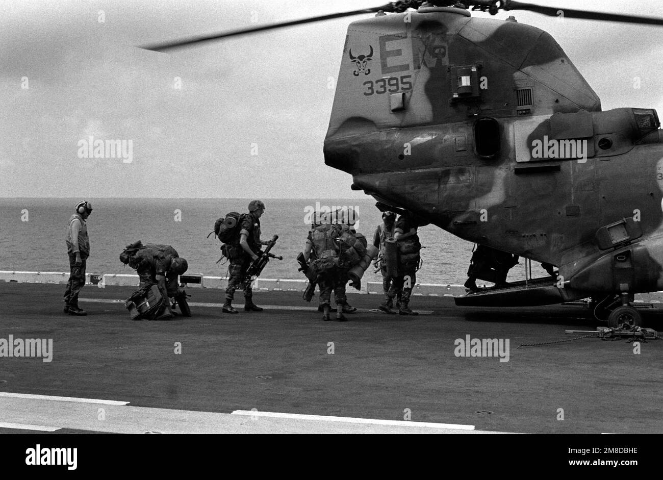 Marines of the 22nd Marine Expeditionary Unit (22nd MEU) board a Marine ...