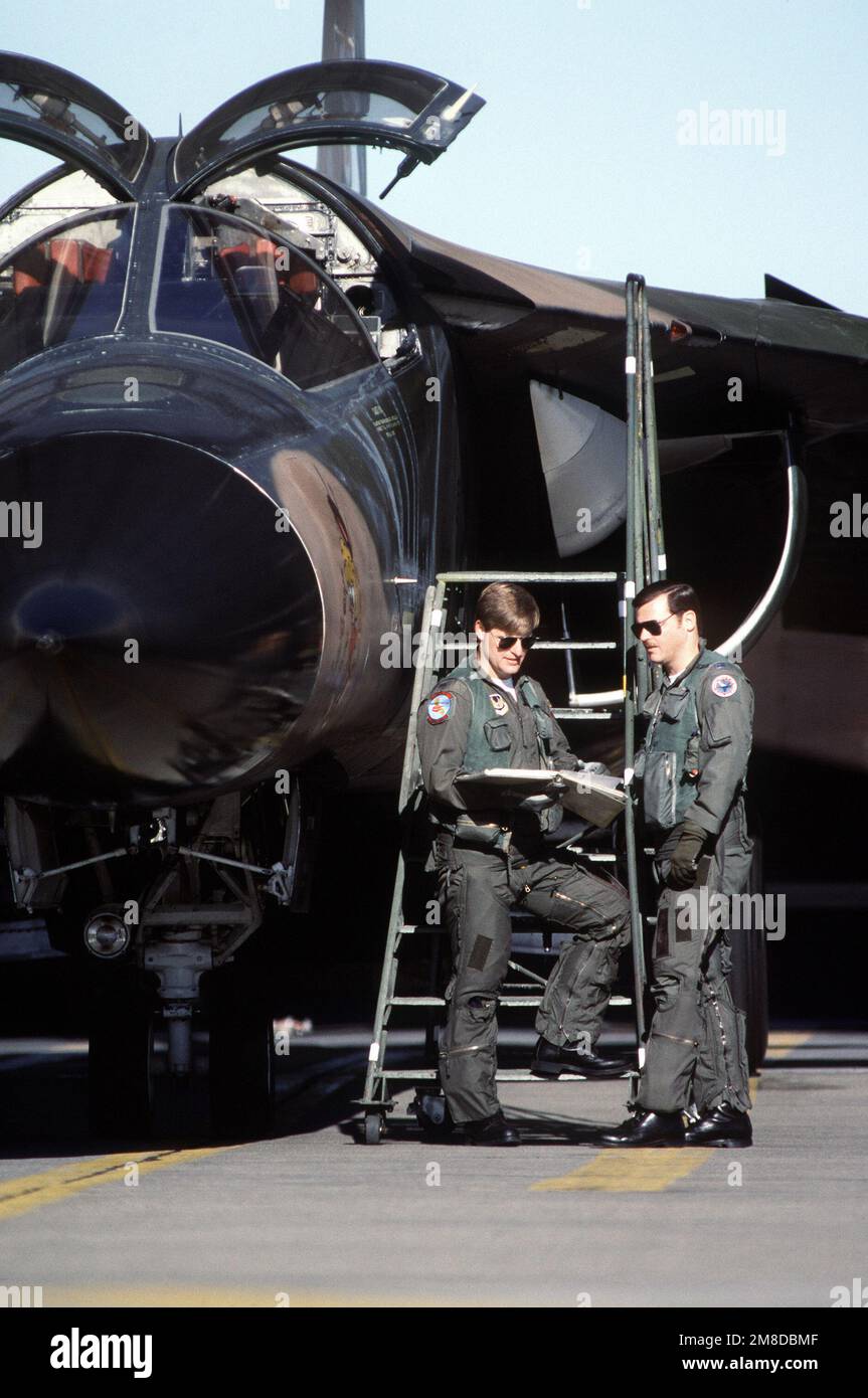 CPT Mike Masters, left, and CPT Chuck Simpson of the 2874th Test ...