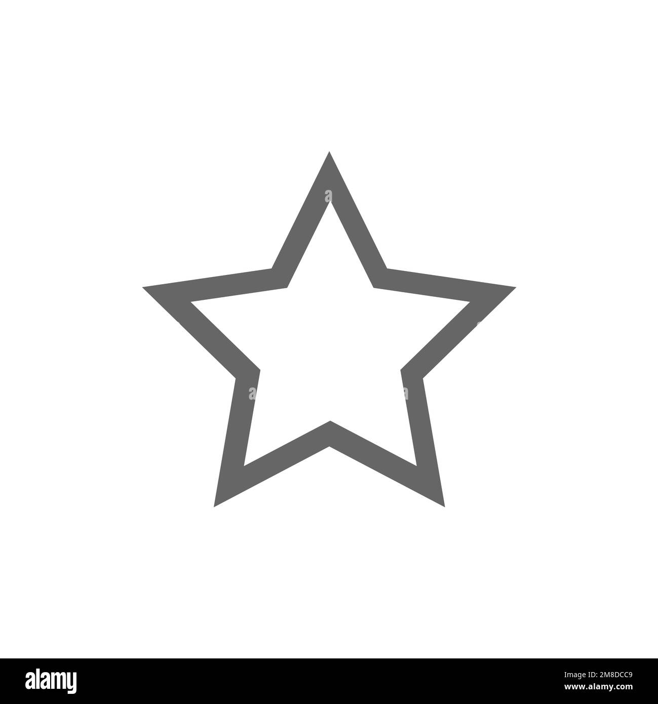 Five pointed star icon, common graphic resources, vector illustration ...