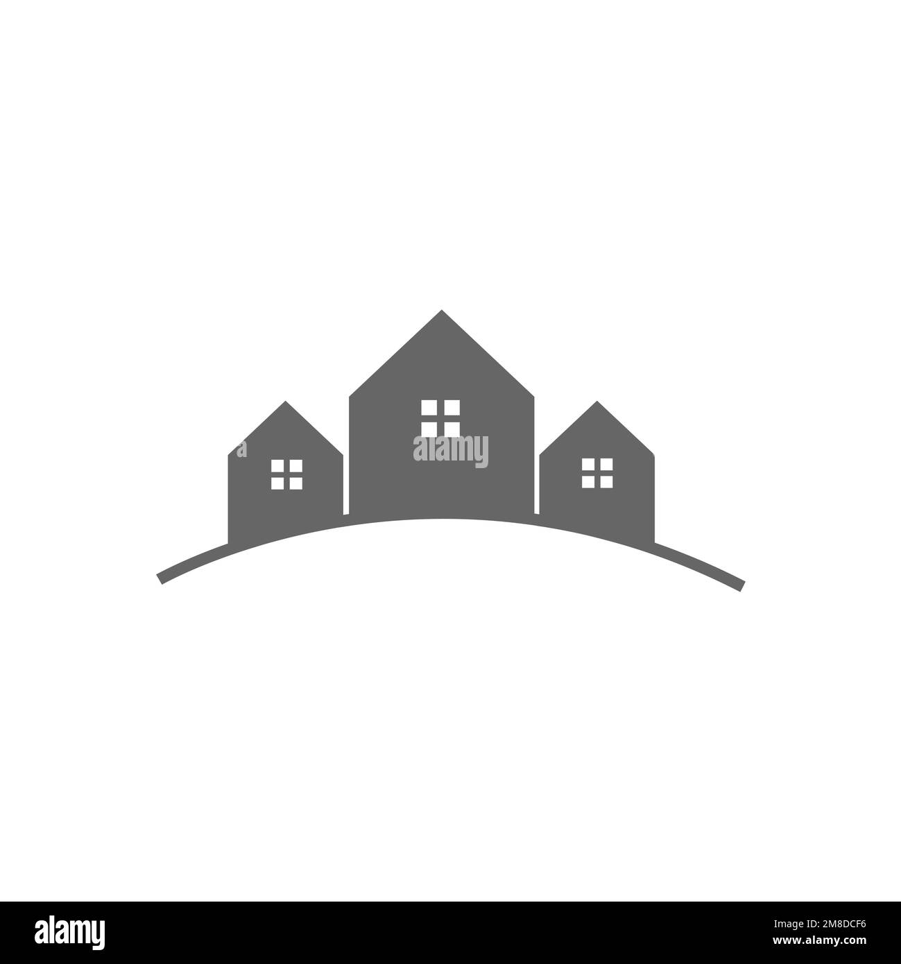 Village icons, common graphic resources, vector illustrations Stock ...