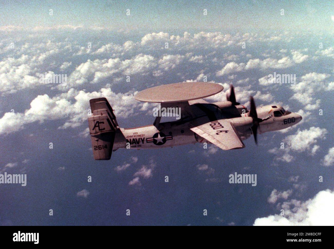 An Airborne Early Warning Squadron 126 (VAW-126) E-2C Hawkeye aircraft ...
