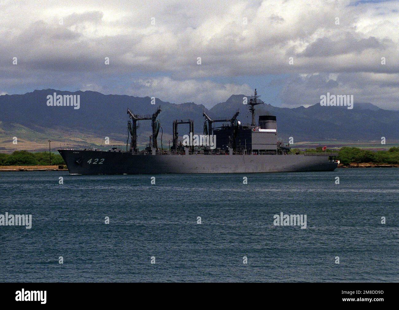 The Japanese Maritime Self-Defense Force fleet support ship TOWADA (AOE ...