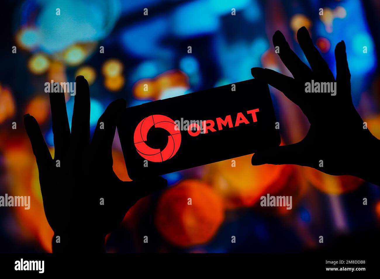 In this photo illustration, the Ormat Technologies Inc. logo is ...