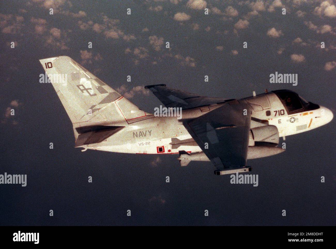 A right side view of an Air Anti-submarine Squadron 22 (VS-22) S-3B ...