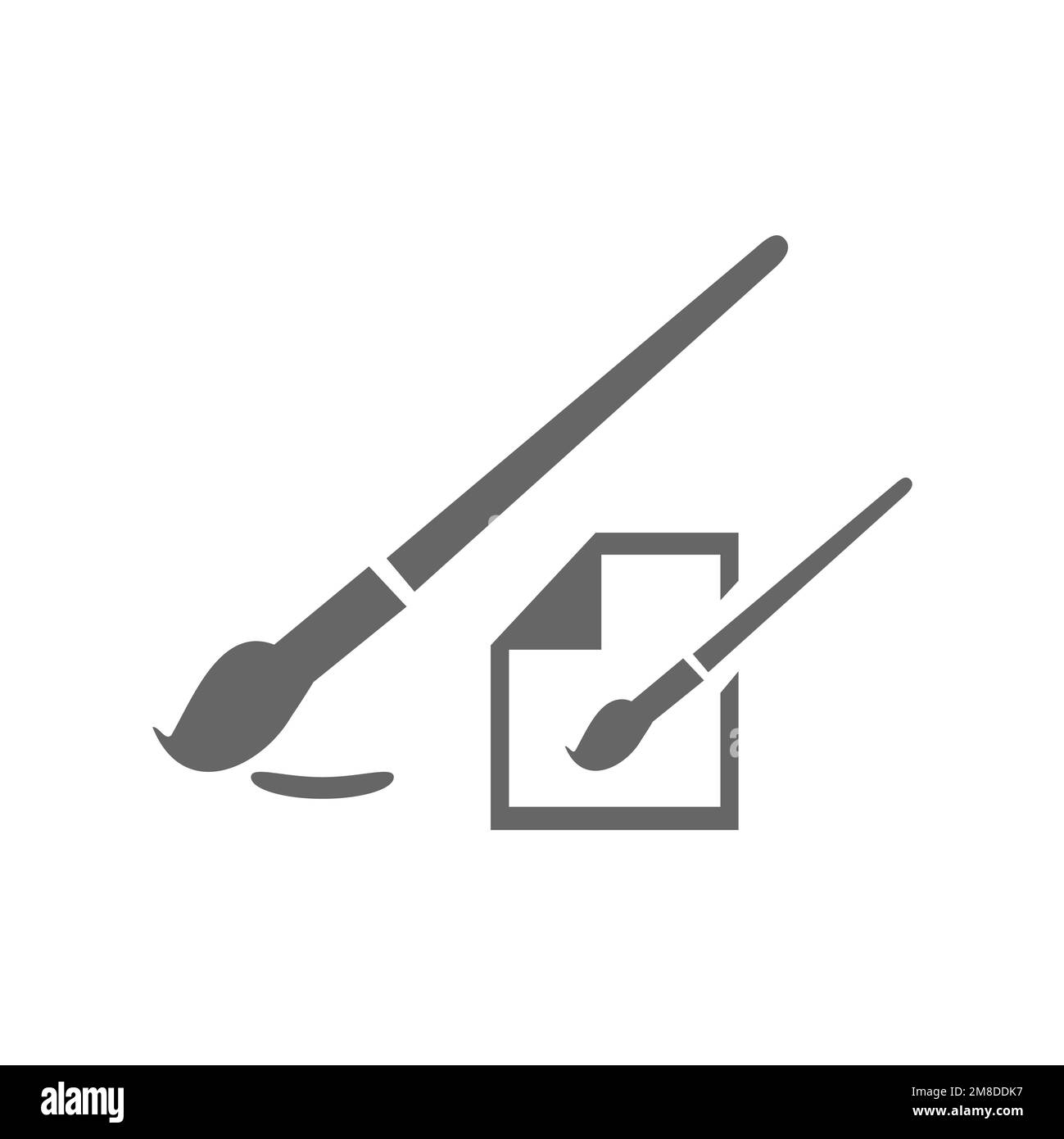 Brush tool icon, common graphic resources, vector illustration Stock ...