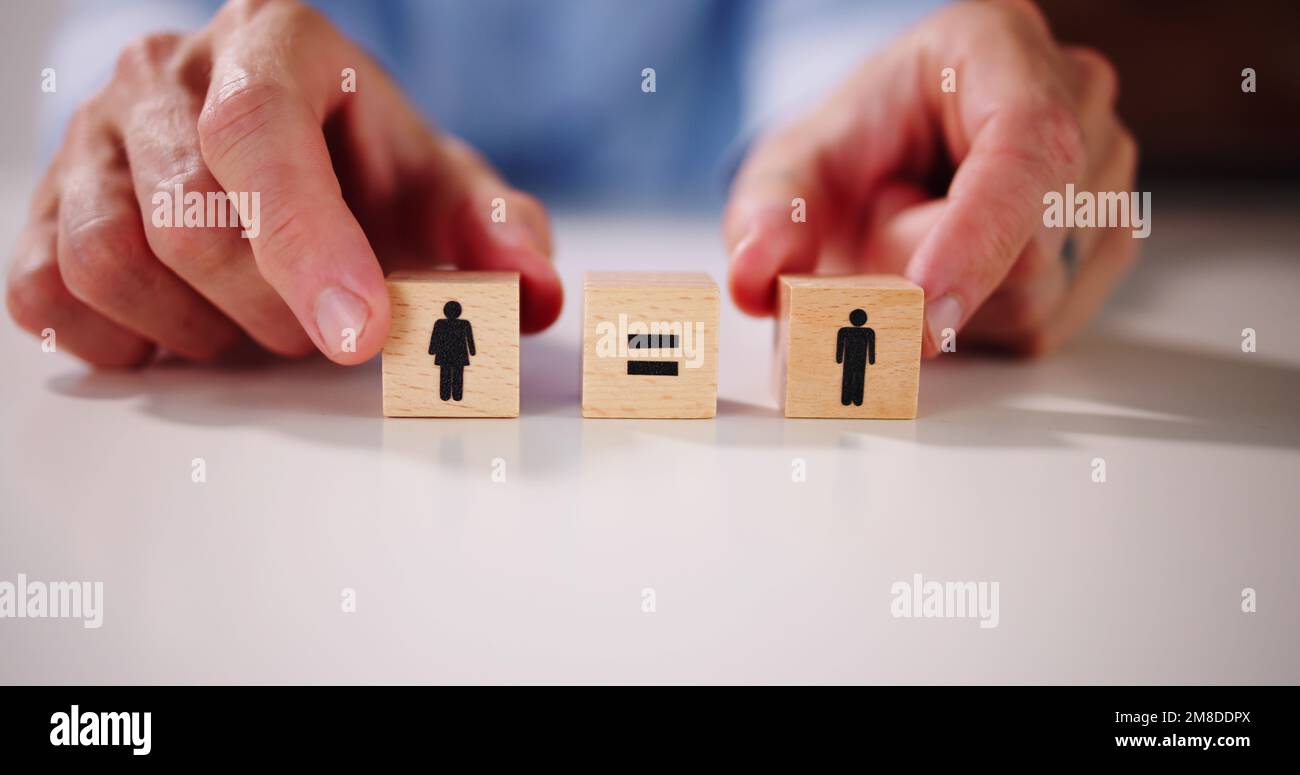 Gender Equality And Parity Law. Equal Pay Stock Photo - Alamy