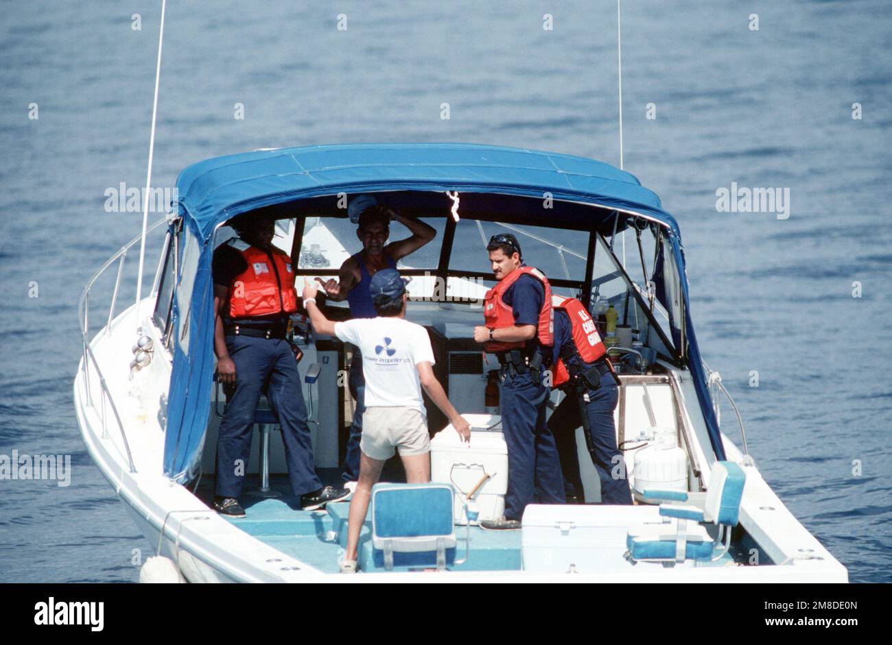 Member of a Coast Guard law enforcement detachment on a Joint Task ...